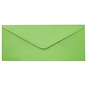 200 Pack Bulk #10 Green Envelopes with Gummed Seal, Business Size for Invitations, Mailing Letters, Checks, Greeting Cards (4-1/8 x 9-1/2 In)