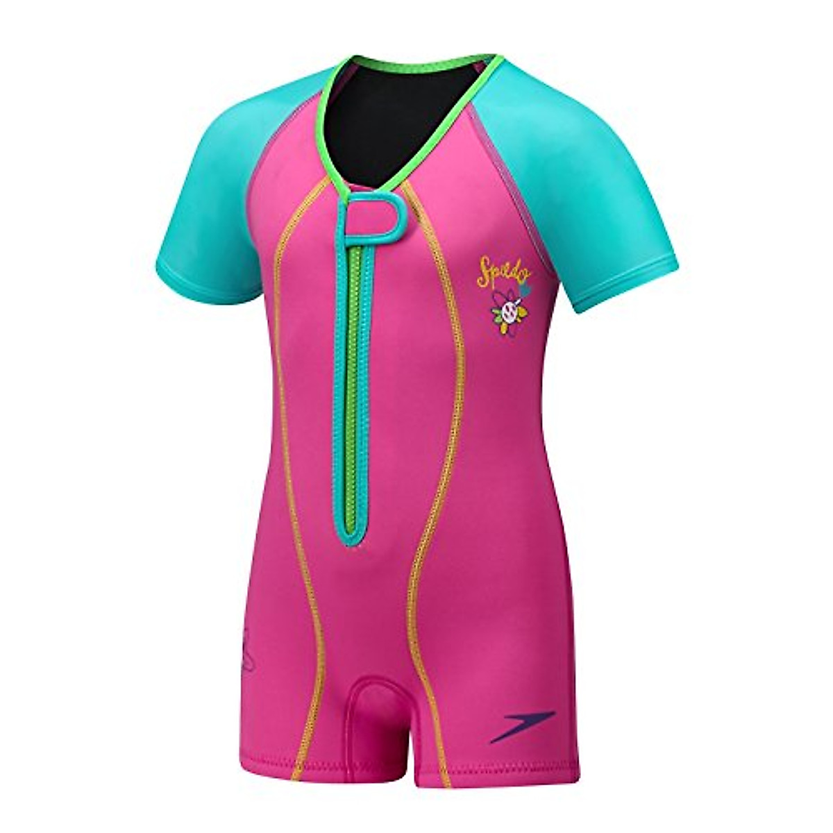 Speedo Unisex-Child UV Thermal Swimsuit Begin to Swim UPF 50 , Berry, 4T (Toddler)
