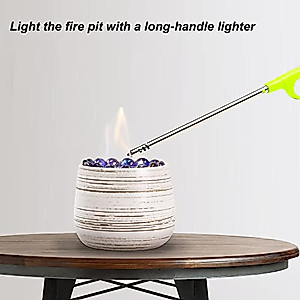 GreyHoo Tabletop Fire Pit - Fire Bowl, Small Alcohol Fireplace for Indoor and Outdoor Use Patio Decor