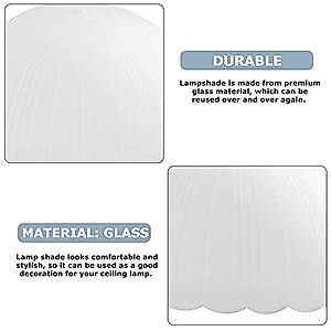 Alabaster White Glass Lamp Shade Replacement for Floor Lamp Torchiere Lamp Shade Floor Lamp Replacement Parts