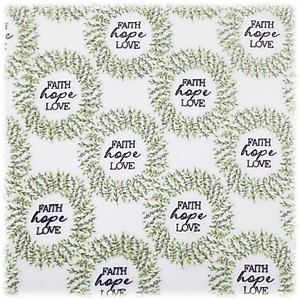 Faith Hope Love Oversized Luxe Plush Throw Blanket (50" x 70")