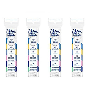 Q-tips Beauty Cotton Rounds, 80 Count (Pack of 4)