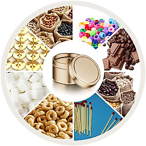 NRANSON Candle Jars with Lids for Candles Making, 48 Pack Empty Metal Candle Tins, DIY Candle Containers for Candle Making, Arts & Crafts, Storage & More (8OZ, Rose Gold)