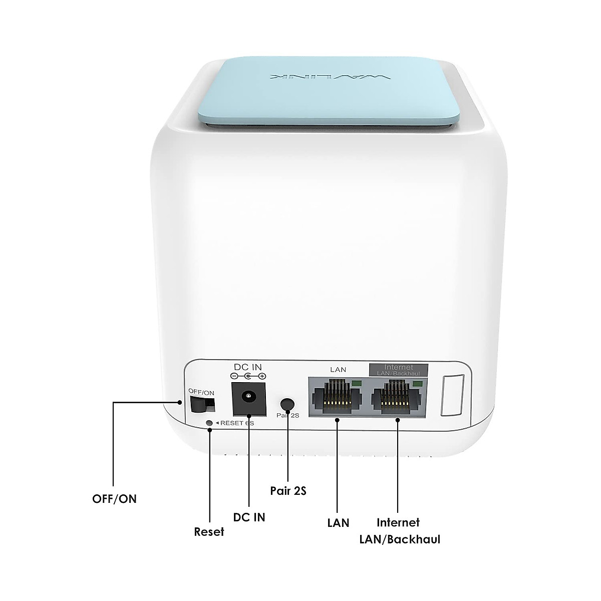 WAVLINK Mesh WiFi System, AC1200 Dual Band Mesh WiFi Router, Full Gigabit, MU-MIMO,Wave 2,Replaces Router and Extender, 2.4GHz/300Mbps+5GHz/867Mbps, Guest WiFi