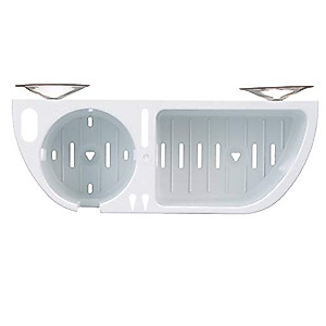 Seachoice Cruisin' Caddy, UV-Resistant Marine Boat Beverage and Item Organizer, White