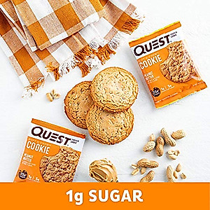 Quest Nutrition Protein Cookie, Peanut Butter,2.04 Ounce, Pack of 12