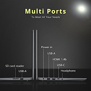 Lenovo 2022 Ideapad 1i 14" HD Laptop, Intel Celeron N4020 Processor, 4GB RAM, 64GB eMMC Flash Memory, Intel HD Graphics 500, HD Webcam, Stereo Speakers, Cloud Grey, Windows 11S, 128GB USB Card