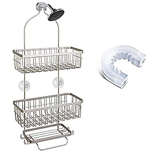 YeeBeny Bathroom Shower Caddy Connector Sucker with 2pcs Professional Strength Large Suction Cups, Easy to Attach, Replacement Suction Cups Compatible with Zenna Home, Simple Houseware, Multipurpose