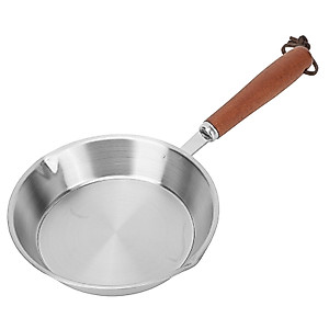 Nonstick Frying Pan, Saute Fry Pan Stainless Steel Frying Pan Non Stick Egg Pan Fry Pan for Household Restaurant Induction Cooker (12CM)