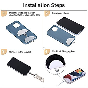 Mkono Macrame Cell Phone Lanyard For Phone Case Universal Set of 2 Adjustable Neck Phone Strap with Boho Woven Wrist Straps Key Chain Holder for Keys ID Card, Phone Lanyards for Around Neck