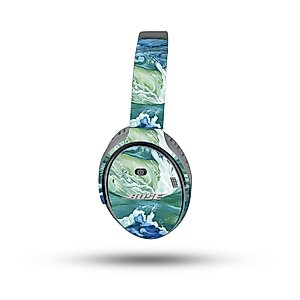 MightySkins Skin Compatible with Bose QuietComfort 35 II Headphones - Cyclone Wave | Protective, Durable, and Unique Vinyl Decal wrap Cover | Easy to Apply, Remove, and Change Styles