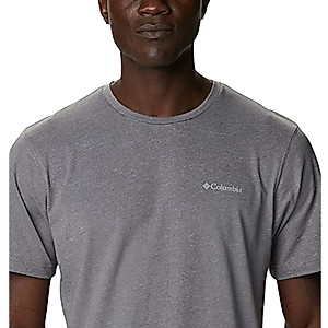Columbia Mens Thistletown Hills Short Sleeve T-Shirt, City Grey Heather, Large
