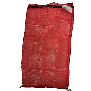 GARDEN TRENDS 18"x32" Reusable Produce Bags - Mesh Produce Bags For Produce - Onion Bags - Firewood Bags - Roadside or Storage Produce Bags (18x32 in., Red, 10 Units Means 10 Total Bags)