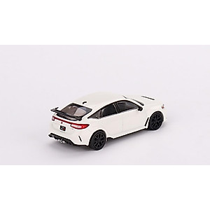 True Scale Miniatures Model Car Compatible with 2023 Honda Civic Type R (White) Limited Edition 1/64 Diecast Model Car MGT00530