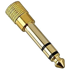 hutishop2020 1/8 3.5mm Female to 6.5mm 1/4 Male Headphone Jack Adapter Plug Stereo