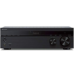 Sony STRDH190 2-ch Stereo Receiver with Phono Inputs & Bluetooth with 100ft of Speaker Wire and 5 Pairs of Banana Plugs