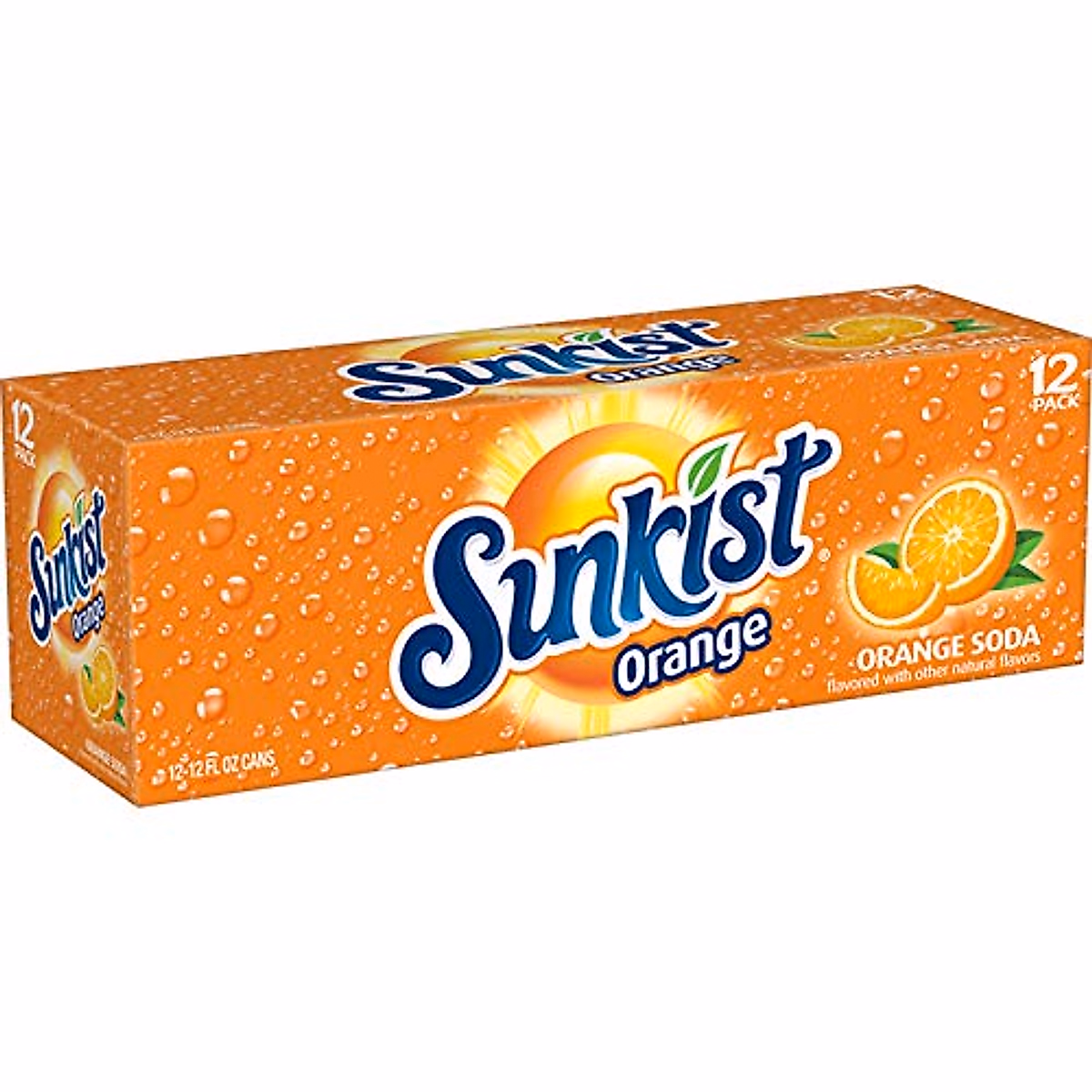 Sunkist Orange Soda, 12 Fluid Ounce Can, 12 Count