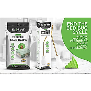 Bed Bug Interceptors – 4 Pack | Bed Bug Blocker (XL) Interceptor Traps (Black) | Extra Large Insect Trap, Monitor, and Detector for Bed Legs