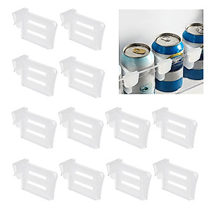UFURMATE Plastic Refrigerator Dividers, 12Pcs Refrigerator Pantry Grid Dividers Fridge Seperators Adjustable Snap-on Storage Box Dividers Separator Tidy Organizer for Storage Box, Refrigerator