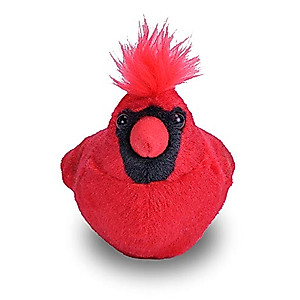 Wild Republic Audubon Birds Northern Cardinal Plush with Authentic Bird Sound, Stuffed Animal, Bird Toys for Kids and Birders