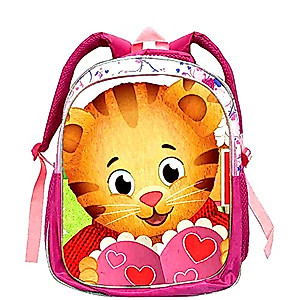 WRIGGY Girls Daniel the Tiger School Bookbag, Student Water Proof Backpack Classic Daypack for Travel/Outdoor, One Size