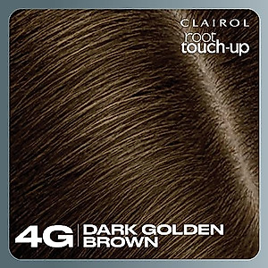 Clairol Root Touch-Up by Nice'n Easy Permanent Hair Dye, 4G Dark Golden Brown Hair Color, Pack of 2