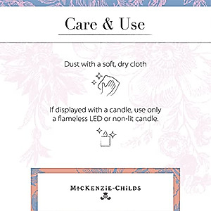 MacKenzie-Childs Courtly Stripe Lantern, Rustic Decorative Lantern for Home Decor