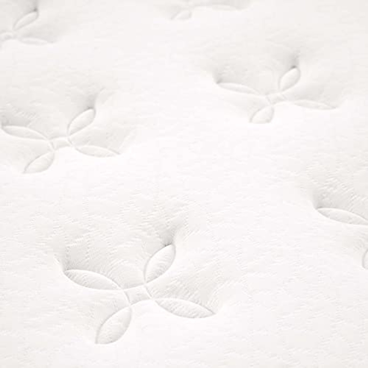 Modway Jenna 14” Innerspring and Memory Foam California King Mattress With Individually Encased Coils, White