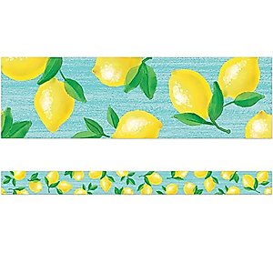 Teacher Created Resources Lemon Zest Straight Border Trim