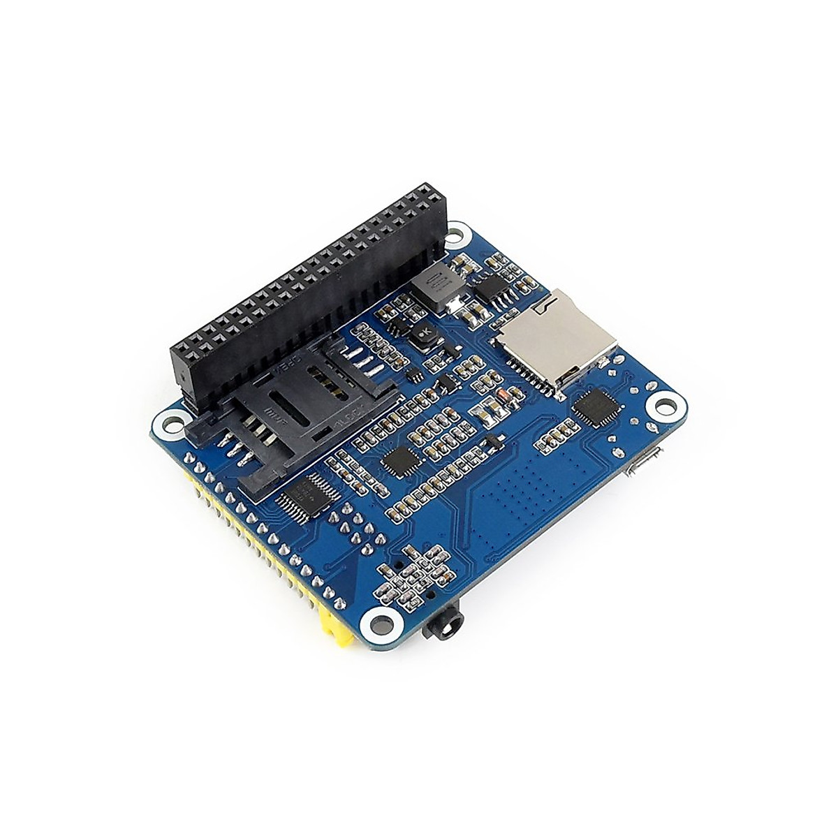 Coolwell Waveshare 4G/3G/2G/GSM/GPRS/GNSS HAT for Raspberry Pi/Jetson Nano Based SIM7600G-H Support LTE CAT4 for Dial-up, Phone Call, SMS, MMS, Mail, TCP, UDP, DTMF, HTTP, FTP Global Position