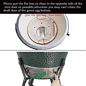 Ash Tool Slid Out ash Drawer Stainless Steel for Large Big Green Egg Green Egg Replacement Parts ash Clean Tool