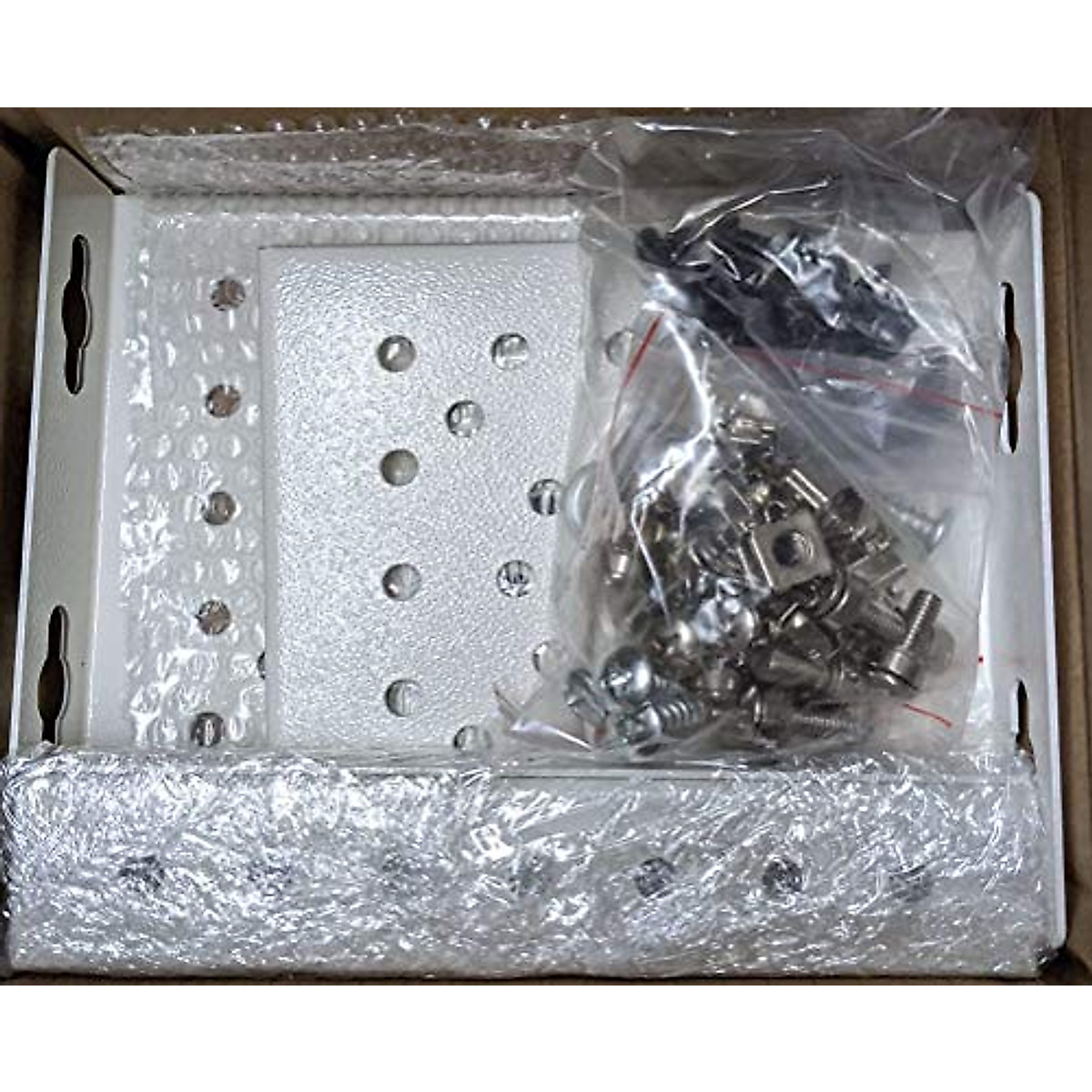 KENUCO 19 Inch Vertical Ends Wall Mount Rack Wall Mountable Server Rack w/Hardware Black (19'' X 4U White)