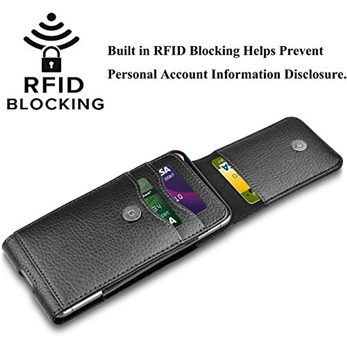 Njjex Cell Phone Holster for Samsung Galaxy S23 Ultra S22 S21 S20 FE S10 A14 A02S A12 A13 A32 A42 A52 5G A11 A21 A51 A71 Note 20 Ultra 10 J7 J3 PU Leather Belt Clip Holster Pouch Holder Carrying Case