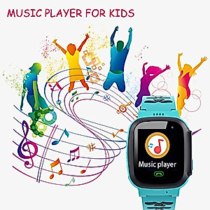 wsgpxtybb Kids Smart Watch Phone-Smartwatch for Kids with Clock Music MP3 Player Video Recorder Camera Games SOS Calculator Alarm (Build-in 4GB SD Card) HD Touchscreen for Age 4-12 Boys Girls Gifts