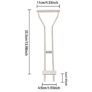 Dianoo Stemware Racks 2 Pack, 35.5cm Stainless Steel Wine Glass Racks Under Cabinet Wine Glass Holder Stemware Hanging Racks, Wire Wine Glass Hanger