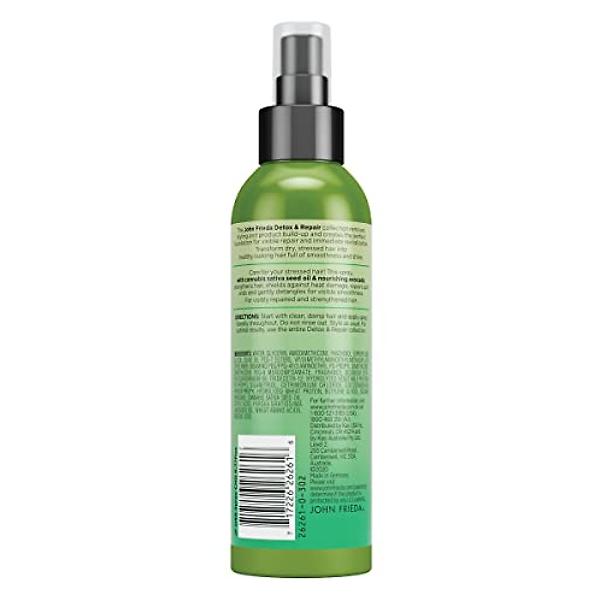 John Frieda Detox and Repair Care & Protect Spray, Styling Spray for Dry and Tangled Hair, 6.77 Ounce