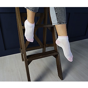 3 Pack Unisex Ultra Thin Breathable Dry Fit Low Cut Running Ankle Socks black white grey color (White/Pink, Shoe Sizes 6-12 US/Socks Sizes 10-13)