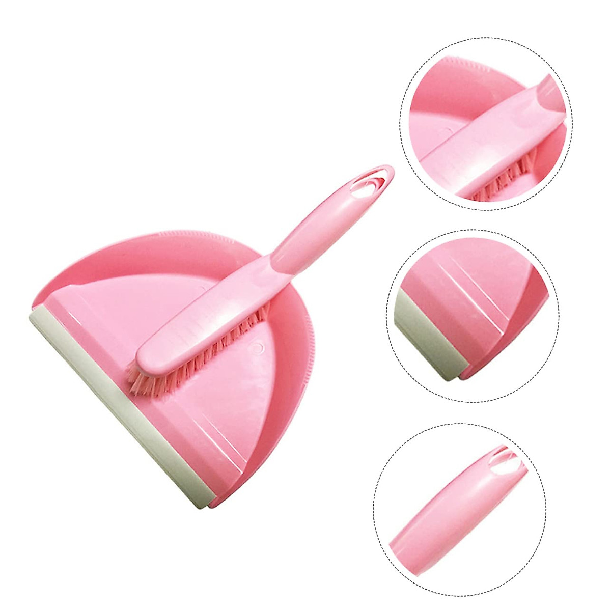 Outanaya 2pcs Mini Broom Dustpan Set Mini Brush Mini Dust Pan Recorder Bags Small Dustpan Brush Mini Dust Broom Household Brooms Cleaning Tools Bed Broom Keyboard Cleaning Tool Plastic