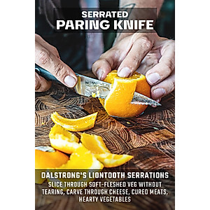 Dalstrong Paring Knife Set 3pc- Gladiator Series - Forged German High-Carbon Steel - G10 Handle - Sheaths Included - Kitchen Knife -Giftable Paring Knife Set - NSF Certified