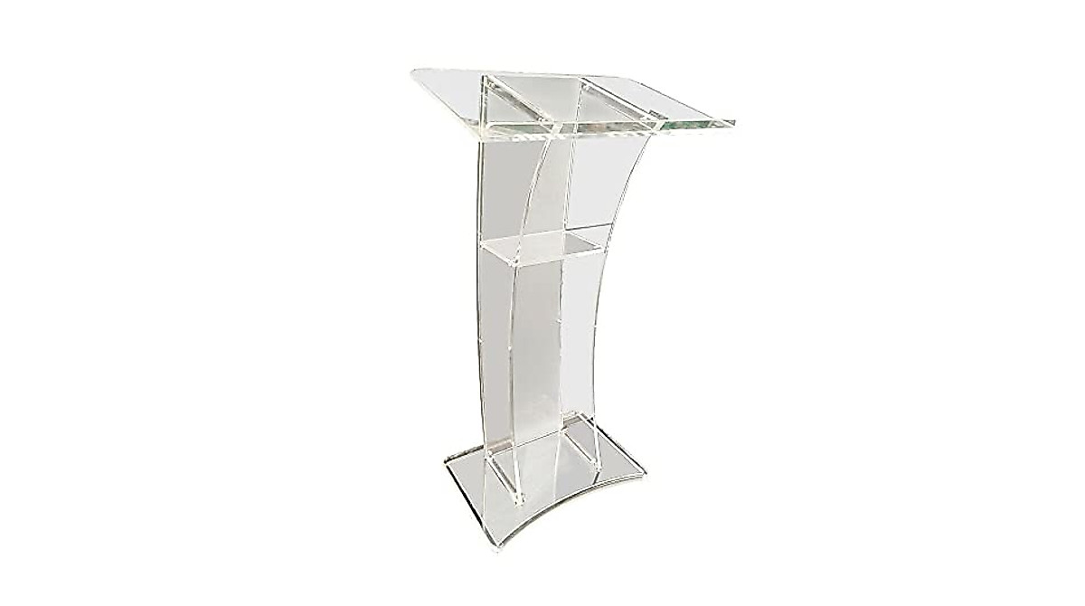 Clear Acrylic Podium & Lectern for Church, Office, Events