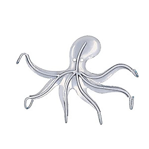 Octopus Key Holder, Unique Shape Iron Octopus Hook,Metal Hooks Wall Mounted Iron Octopus Hook,Space Saving Metal Hooks for Bedroom Bathroom Kitchen, Octopus Key Holder, Unique Shape Iron Octopus