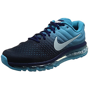 Nike Mens Air Max 2017 Low Top Lace Up Running Sneaker (10.5, Binary Blue/Glacier Blue)