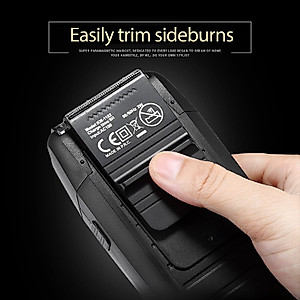 kemei Men's Reciprocating Cordless Razor Razor Electric Rechargeable Razor Precision Beard Sideburn Trimmer Razors Twin Blade Multifunction Grooming Razor