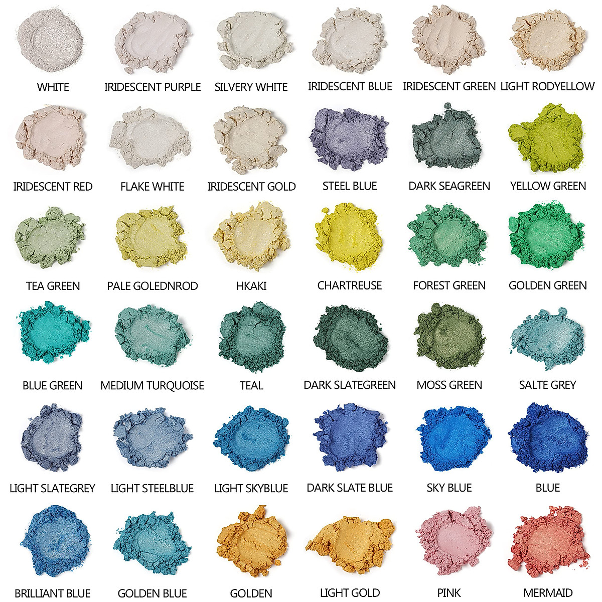 Smalltongue Mica Powder for Epoxy Resin, 72 Colors, 0.35 oz(10g) Bottles Mica Glitter Powder, Mica Pigment Powder for Lip Gloss, Soap Making, Bath Bomb, Art Crafts, Resin Dye, Nails