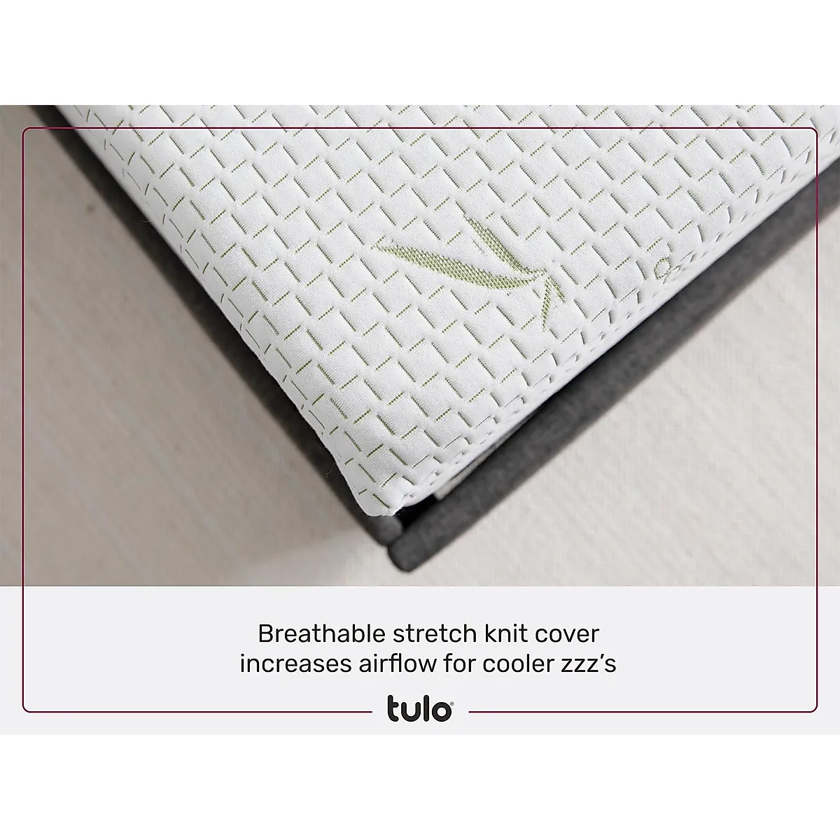 Tulo 10" Medium-Plush Memory Foam Bamboo Pressure Relief Mattress in a Box | King Size