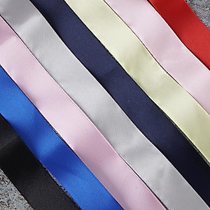 Chenkou Craft Solid Satin Ribbon Ribbons Assorted 40 Yards Craft Bow Party Decoration Packing Ribbons (Mix, 1"(25mm))