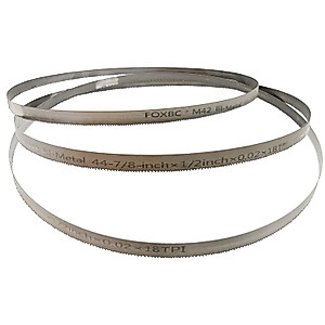 FOXBC 44-7/8-inch Bandsaw Blades, 44-7/8" x 1/2" x .020" 18 TPI, Replacement for DeWalt DW3983 DCS374B, Milwaukee 48-39-0521 Portable Band Saw Blades, 3-Pack