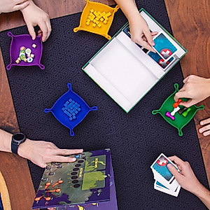 Roll-Play Board Game Mat 3' x 4' | Neoprene Tabletop Accessory | Level-up Classic Card Games, Dice Games, Tabletop & RPG Gaming | Double-Sided, Reversible, Portable | Rubber and Pattern Sides