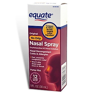 Equate - Nasal Spray, No Drip Original (compare To Afrin), 1 Fl Oz (Pack of 2)