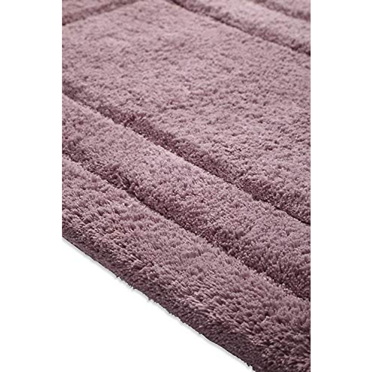 The Luxury Towel Company Cotton Bathroom Rugs Set, 2 pc (20"x30" and 17"x24") - Soft Plush 2800 GSM, Super Thick and Absorbent - Matches Our 804 GSM and 703 GSM Bathroom Towels Set (Mauve)